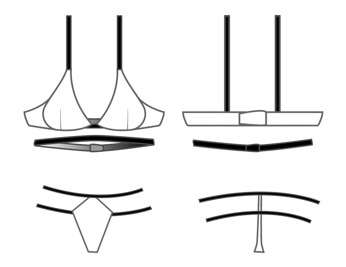 LUNA LINGERIE SET PRODUCTION PACKAGE – Adriana Mendiola Los Angeles